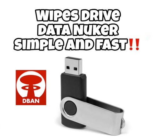 DBAN - Hard Drive Eraser (Bootable USB) - Nuke, Remove, Destroy, and ...