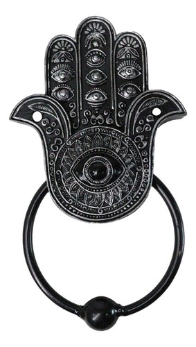 Sacred Symbols Hand of God Hamsa Palm with Evil Eye Decorative Door ...