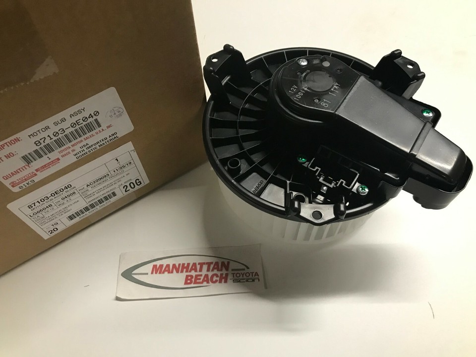 Genuine Toyota Blower Motor 87103-0E040 | eBay