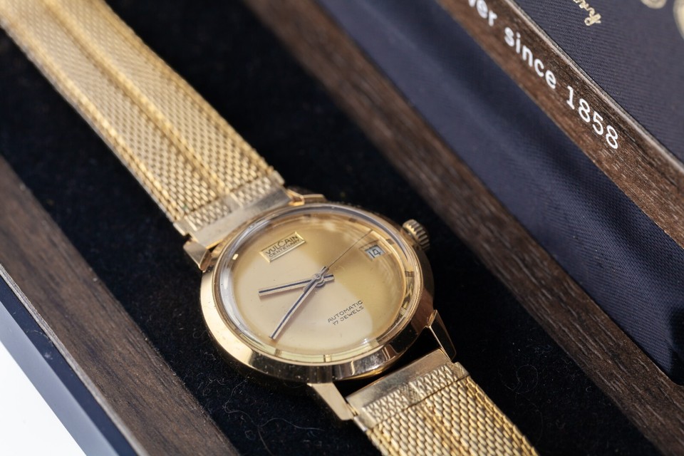 Vulcain Men's Gold-Plated Centenary Automatic Watch Original Box and ...