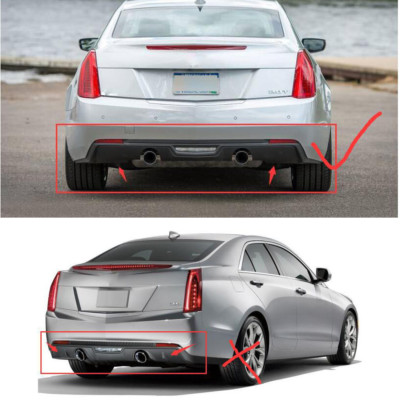 ABS Rear Bumper Diffuser Lip Spoiler Factory 2014-18 For Cadillac ATS ...