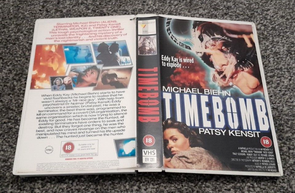 TIMEBOMB MICHAEL BIEHN PATSY KENSIT EDDY KAY BIG BOX EX RENTAL PAL VHS ...