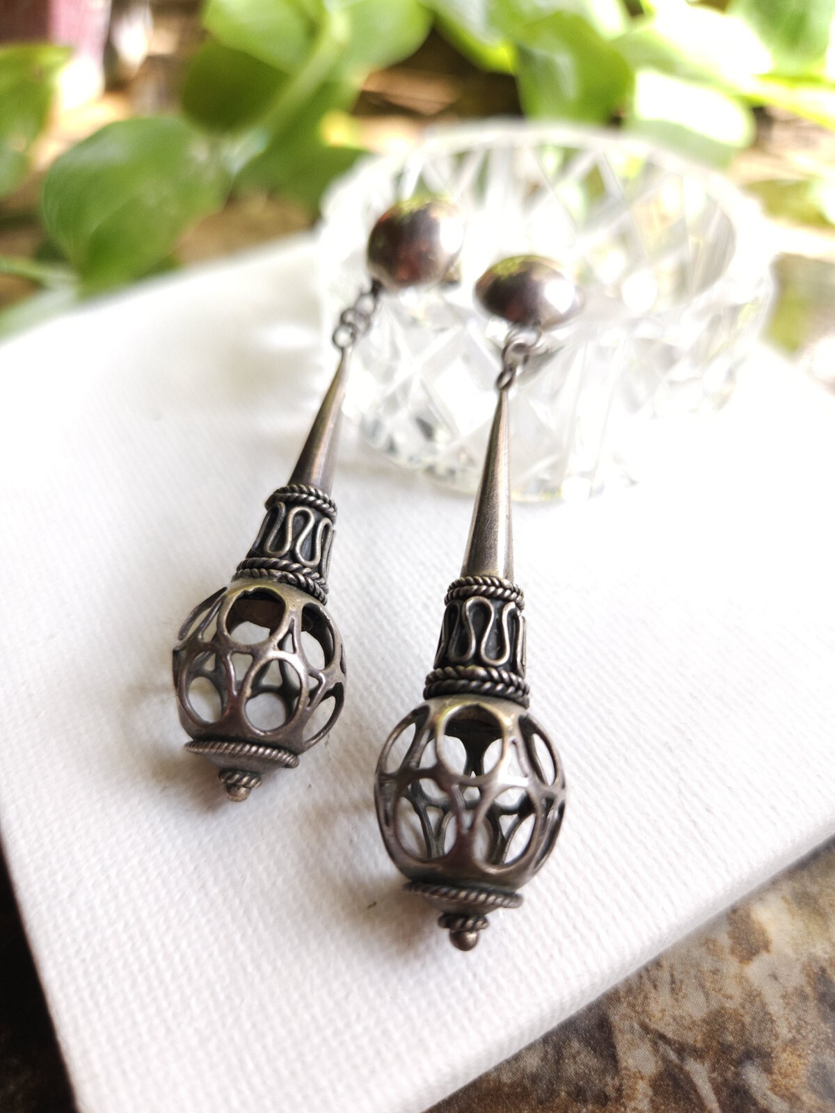 925 Stamped Sterling Silver Ornate Open Crafted Vinta… - Gem