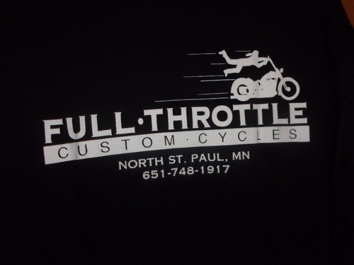 N ST Paul MN Full Throttle Custom Cycles black XL t shirt | eBay