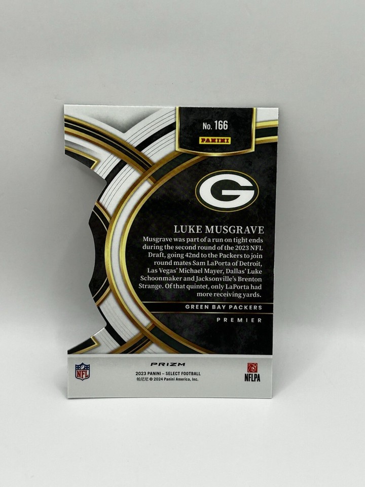 2023 Luke Musgrave Select Black Green Premier Die Cut Rookie Card RC ...