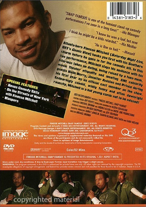 Finesse Mitchell - Snap Famous (DVD, 2007) 14381318326| eBay