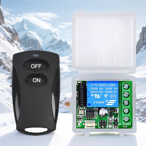 433MHz Wireless Relay Receiver 1CH DC 12V Mini Module RF Wireless ...