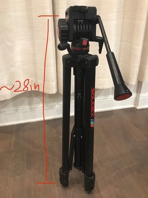 Solidex VT-89 Heavy Duty Tripod - Fluid Head - Smooth Working - Camera ...