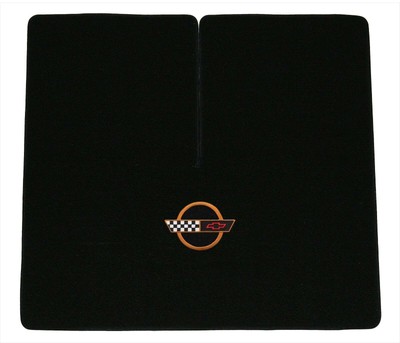 C4 Corvette Hardtop Classic Loop Black Rear Deck Mat - Gold Circle ...