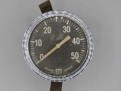 Vtg STEWART WARNER 5000 RPM 5K BIG BLOCK LOGO TACHOMETER FORD FLATHEAD ...