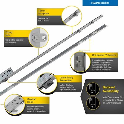 Yale Doormaster Multipoint Upvc Door Repair Lock Kit Universal Standard ...