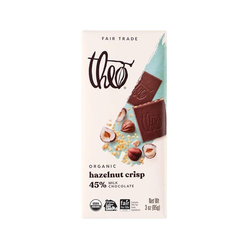 Theo Chocolate Bar Hazelnut Crisp 3 Oz Pack Of 4 | eBay