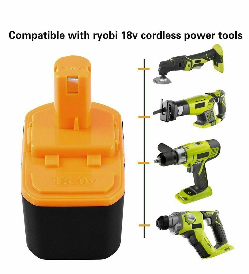 Replacement for Ryobi P100 18V 4.5Ah Battery or Charger 13022 ABP1801 ...