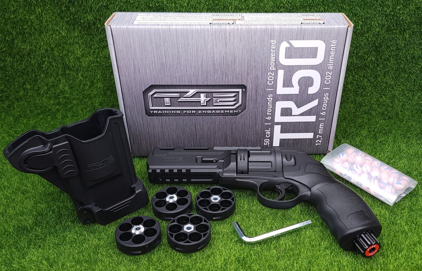 Umarex 2292112 T4E TR50 CO2 .50 Revolver 360 FPS w/ Holster ...