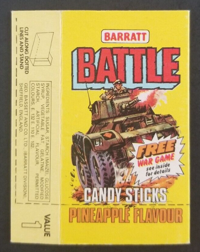 German Army Soldier 1980's Military Barratt EMPTY Candy Box Card (NM ...