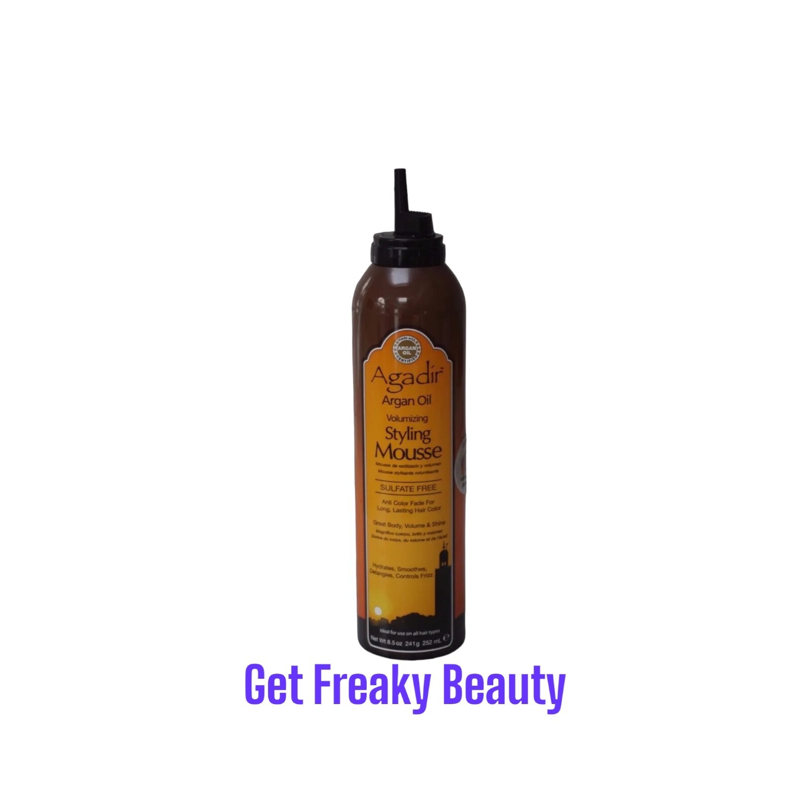 8.5 oz. Agadir Argan Oil Volumizing Styling Mousse. Sulfate Free. 252ml. NEW. | eBay