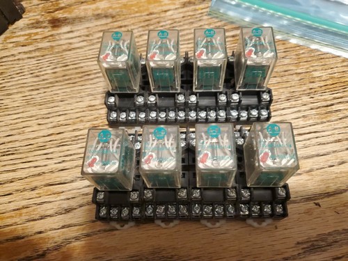 Lot 8 Allen Bradley 700-HC24A1-1-4 Ser C Relays 120VAC 50/60Hz & 700 ...