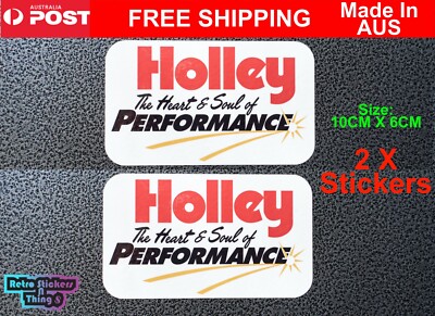 HOLLEY Performance STICKERS X 2 DECALS TOOLBOX, Man Cave, BAR, Car ...