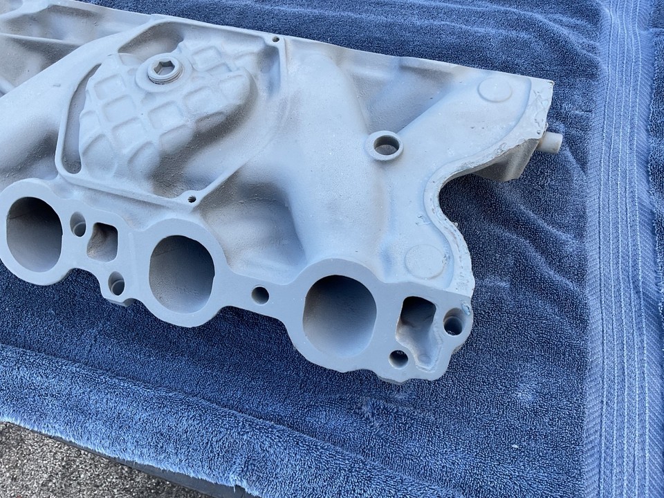 Mustang Cougar Torino 429 Cobra Jet CJ SCJ 4 Barrel Intake Manifold ...