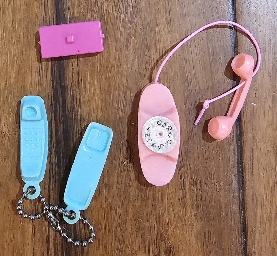 Vintage Barbie Doll Accessories Mixed Lot Hangers Shoes Phones 1960 ...