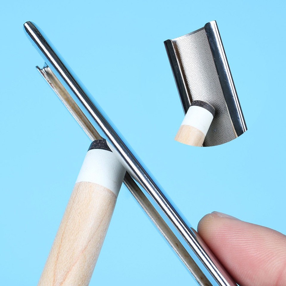 Portable Stainless Steel Leather Sander Billiard Pool Cue Tip Shaper ...