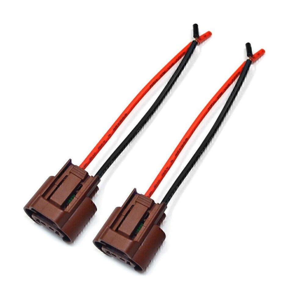 Wire Pigtail Female U 9006 HB4 Two Harness Fog Light Socket Connector ...