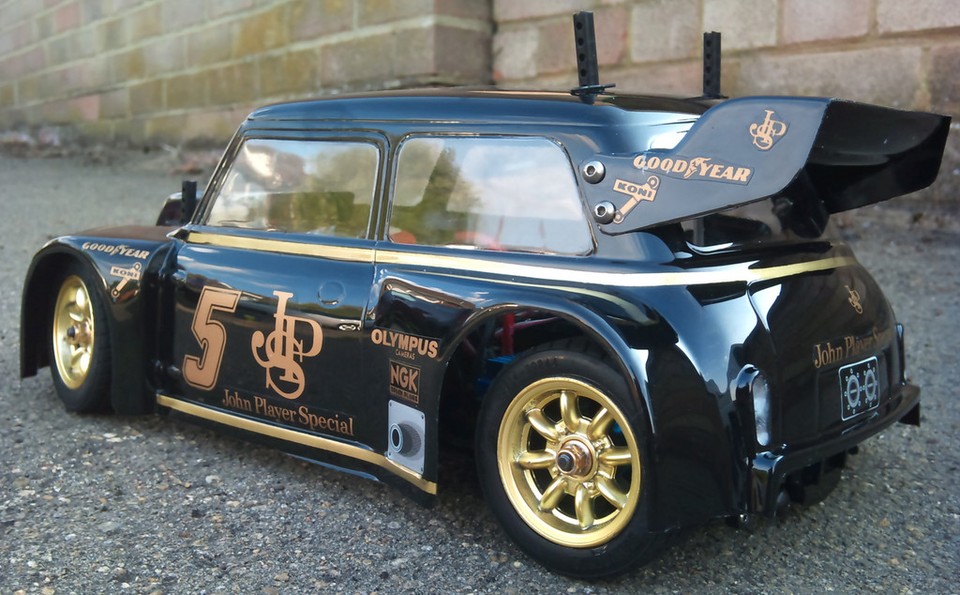 RC 1:10 scale 'JPS' GOLD retro Nascar Drift 1/10th race rally decals ...