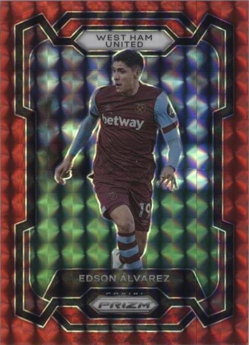 2023-24 Panini Prizm Premier League - Edson Alvarez #226 Red Mosaic ...