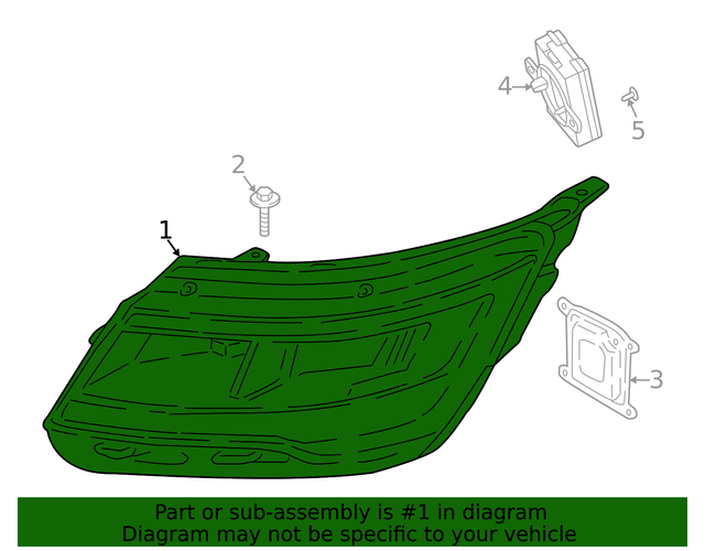 Genuine Ford Composite Headlamp MB5Z*13008*U for sale online | eBay