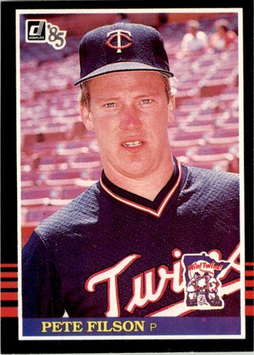 1985 Donruss. Pete Filson . Minnesota Twins #607 | eBay