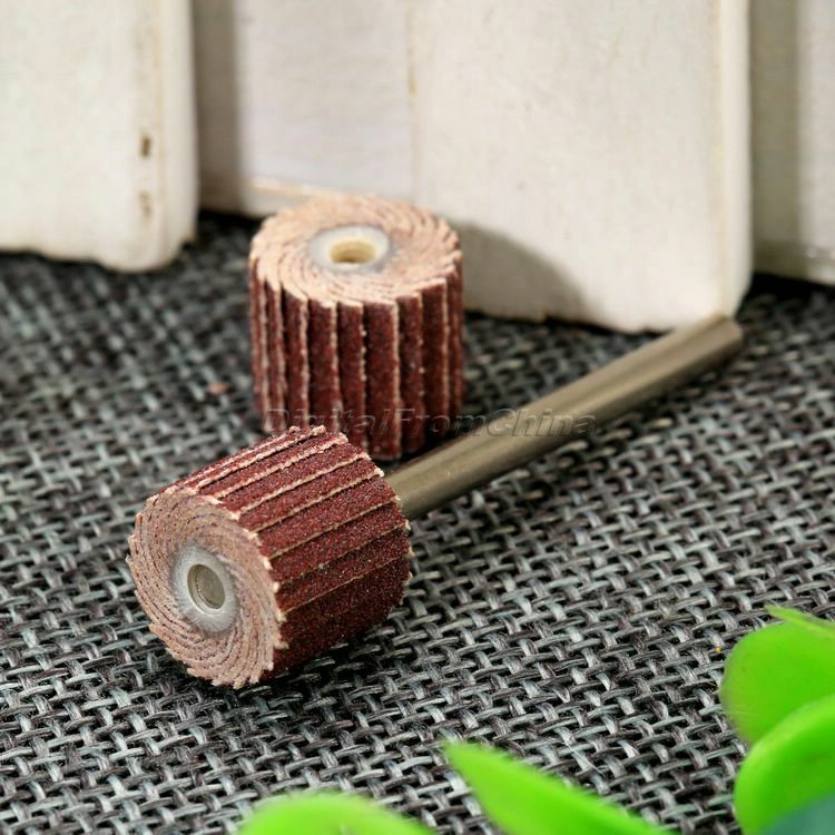 10Pcs 240# Grit Sanding Sandpaper Flap Wheel For Power Rotary Tool Dia ...