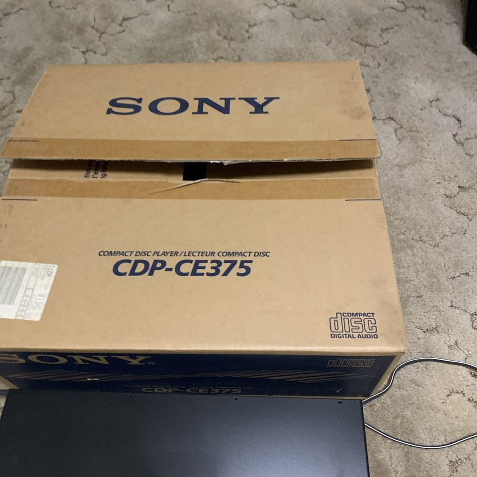 SONY CDP-CE375 5-Disc CD Changer Compact Disc Player w/Remote And Box ...