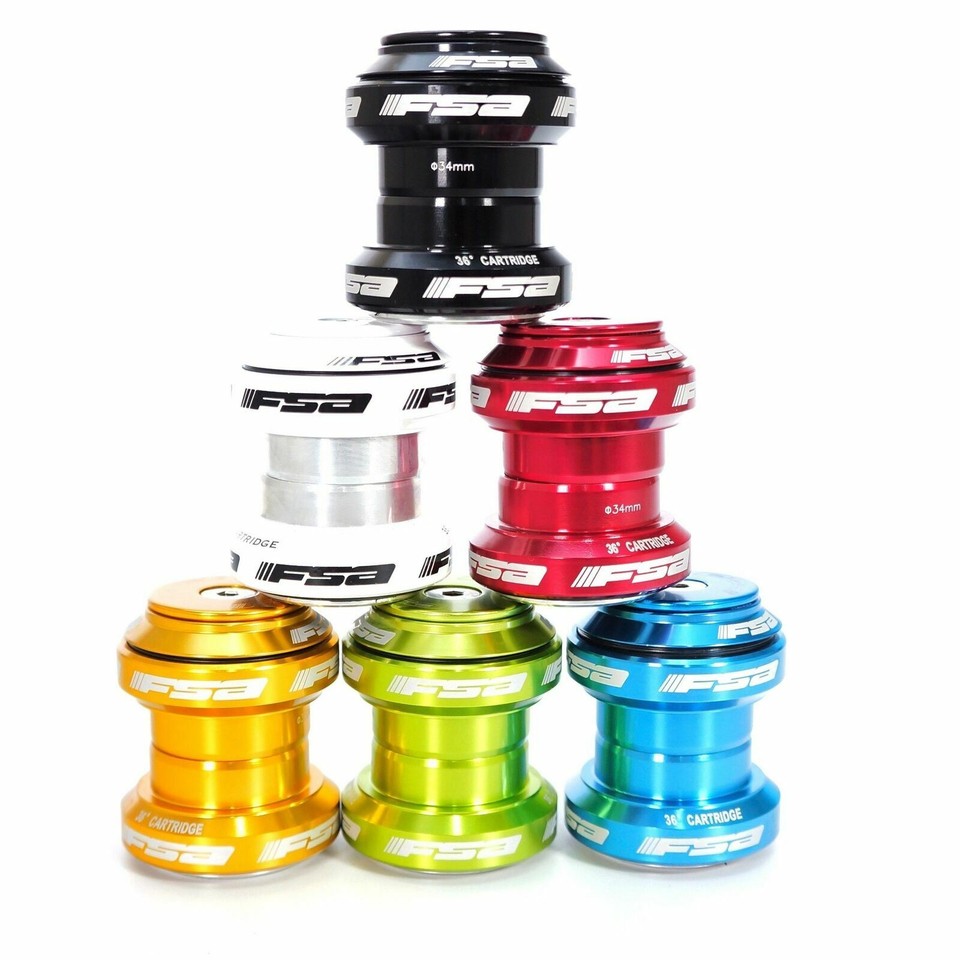 FSA Orbit MX Threadless Bicycle Headset 1-1/8" 34mm w/ Top Cap Road ...