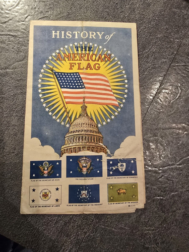 HISTORICAL HISTORY OF THE AMERICAN FLAG BOOKLET Sr20 | eBay
