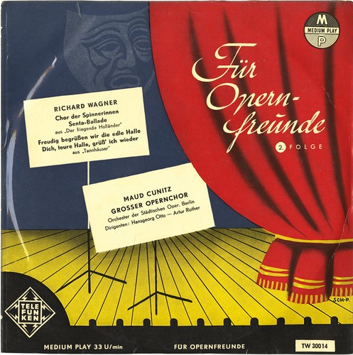 MAUD CUNITZ WAGNER Hollander Tannhauser ROTHER BERLIN OO Telefunken TW ...