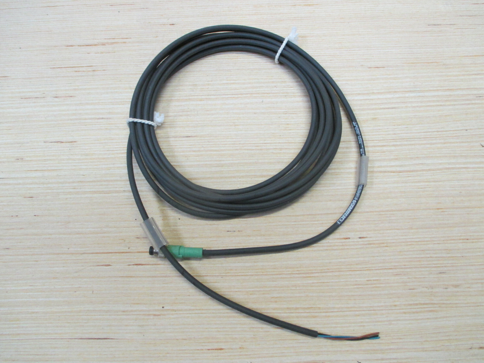 (18) PHOENIX CONTACT SENSOR CABLE 41VB 125VAC/DC 4A, 3 PIN 8mm MALE, 5M ...