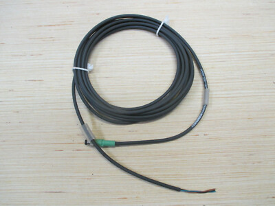 (18) PHOENIX CONTACT SENSOR CABLE 41VB 125VAC/DC 4A, 3 PIN 8mm MALE, 5M ...