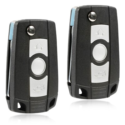 2 Key Fob Remote for 1999-2009 BMW 2-Track EWS LX8FZV PCF7935 44 Chip ...