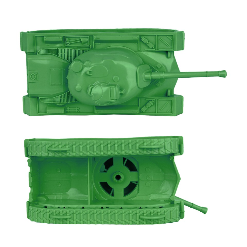 TimMee Processed Plastic M48 Patton 3pc Tank Tim Mee Army Men Green ...