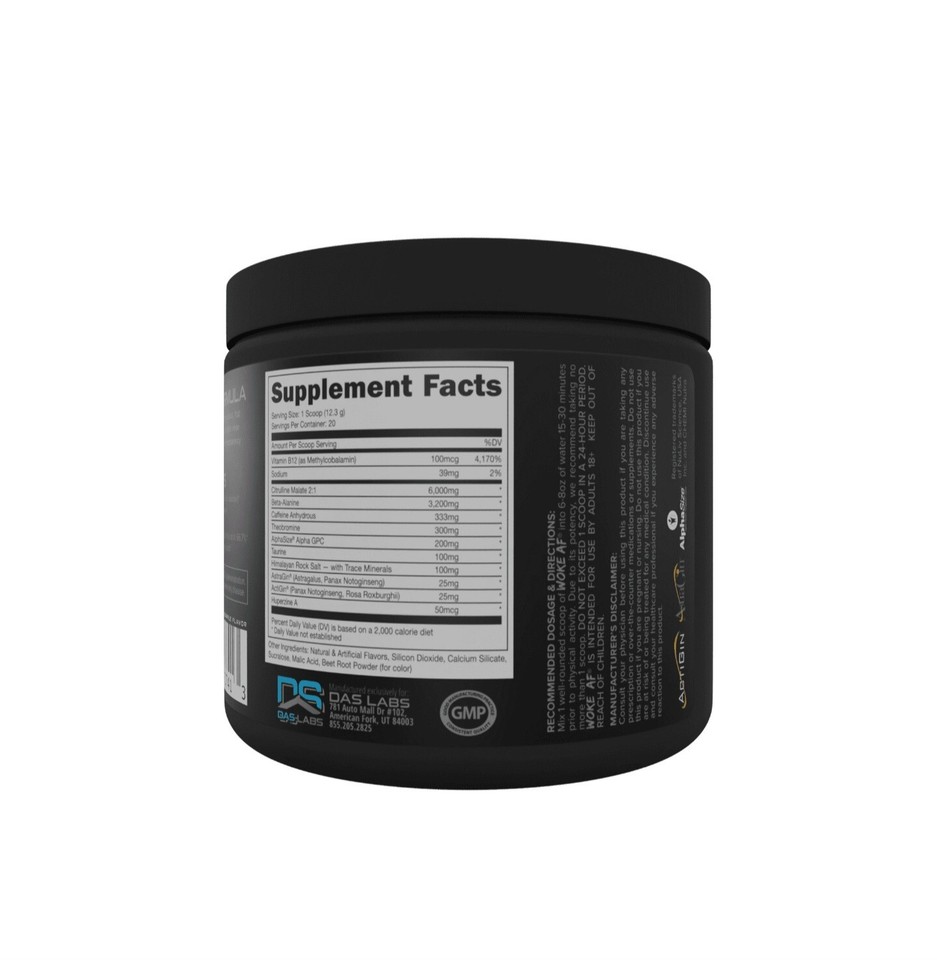 Bucked Up Woke AF Miami, 20 Servings, Pre-Workout Powder, EXP 2026 *NEW ...