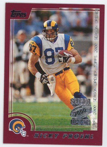 2000 Topps Season Opener Football Card #96 Ricky Proehl | eBay