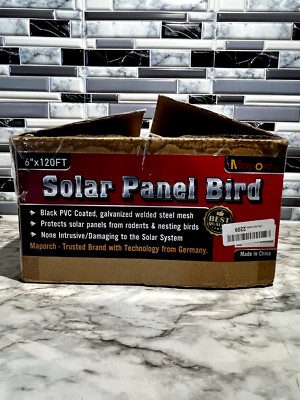 MAPORCH 6” X 120FT Solar Mesh Screen For Bird Proofing Solar Panels ...