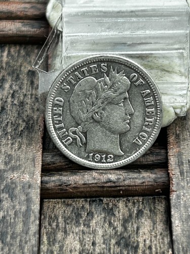 1912 USA Barber Dime 10 Cents 90% Silver Coin, ref J 96 | eBay