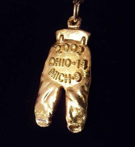 Ohio State Buckeyes Gold Pants Charm 2002 National Champions Undefeated ...
