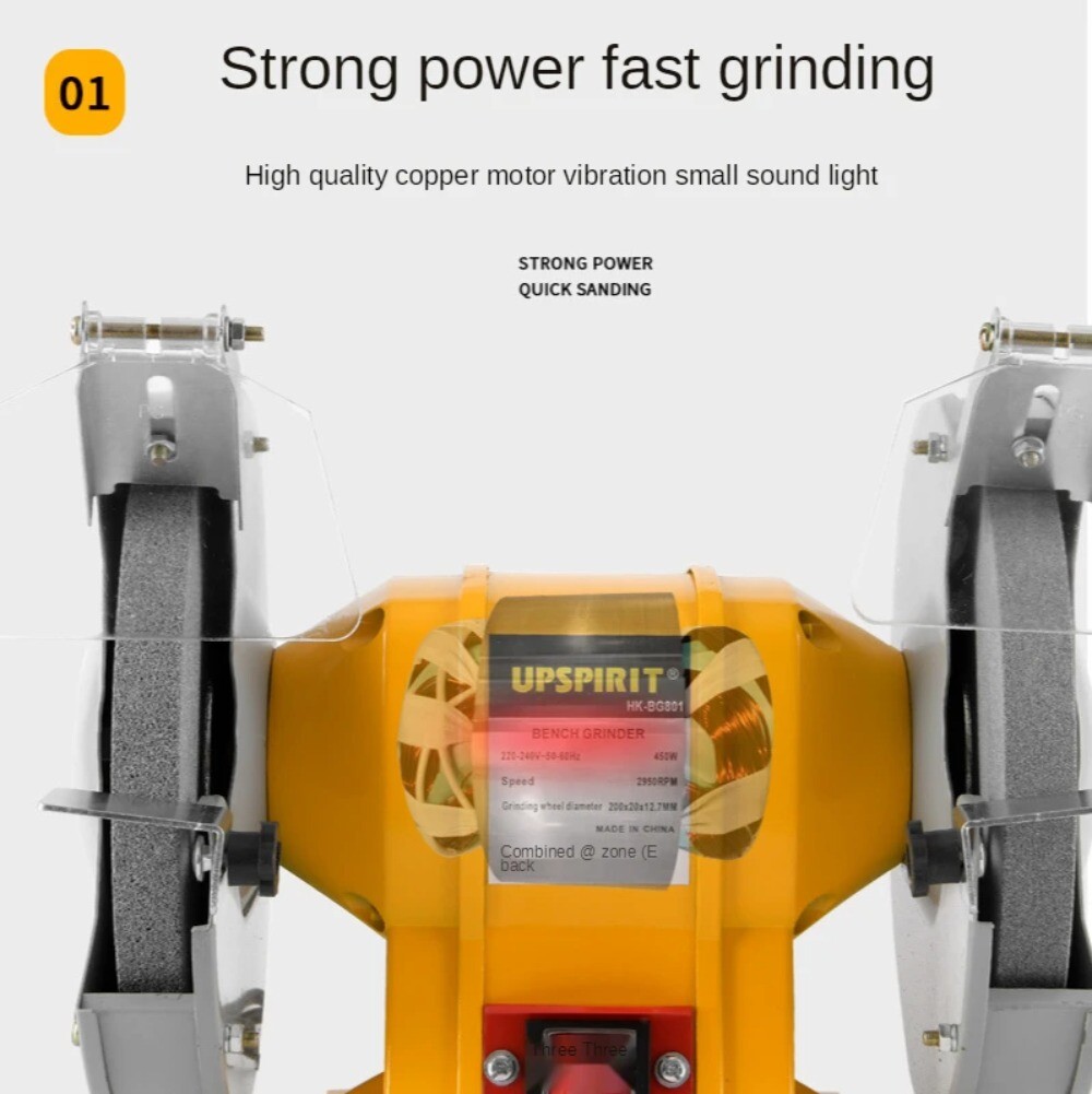 6-inch 8-inch Electric Bench Grinder Multifunction Grinder Home Use ...