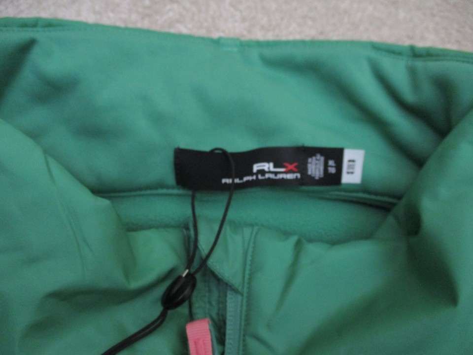 RLX Ralph Lauren Women's XL Golf Jacket Quilted Panel Hybrid Pullover ...