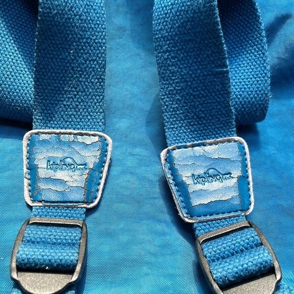 Vintage Kipling Backpack Duffle Bag Drawstring Nylon Medium, Teal | eBay