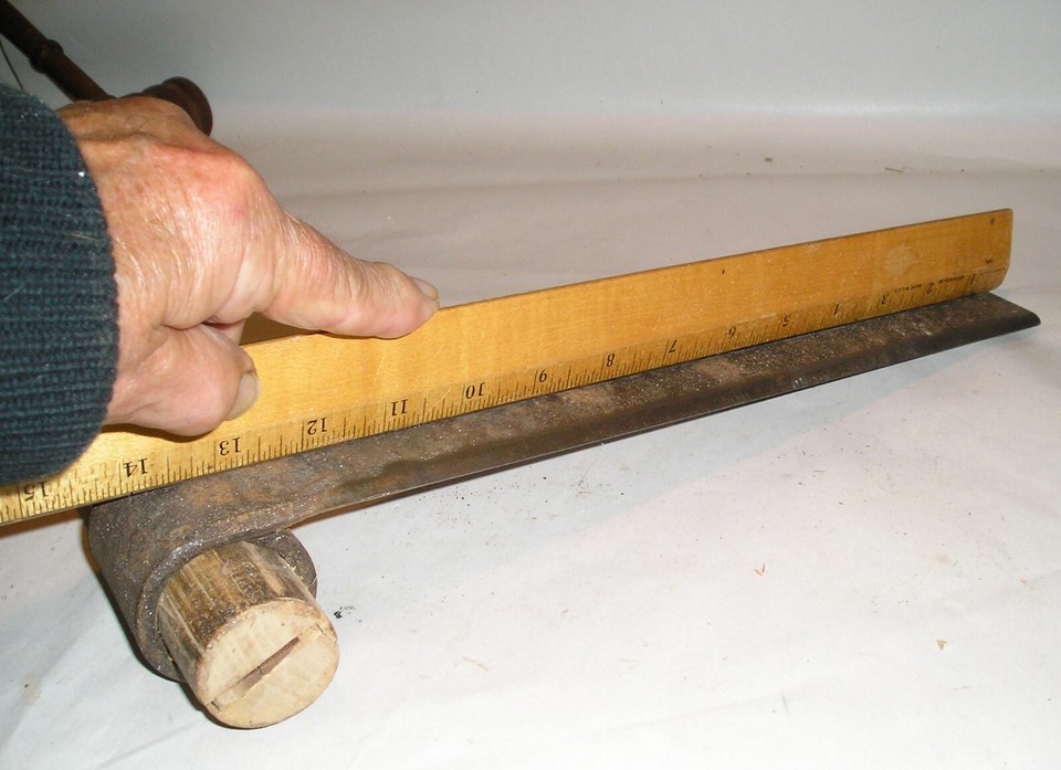 Vintage Froe - Shingle Shake Splitting - Woodworking - w/Wooden Handle ...