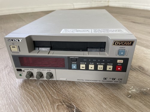 Sony DSR-20 DVCAM MiniDV Tape Player Recorder with remote ~ FOR PARTS ...