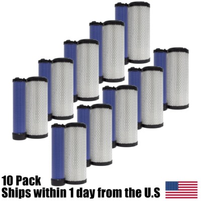 10PK Inner & Outer Air Filter Kit for Kawasaki 11013-7020 Kohler 25 083 ...